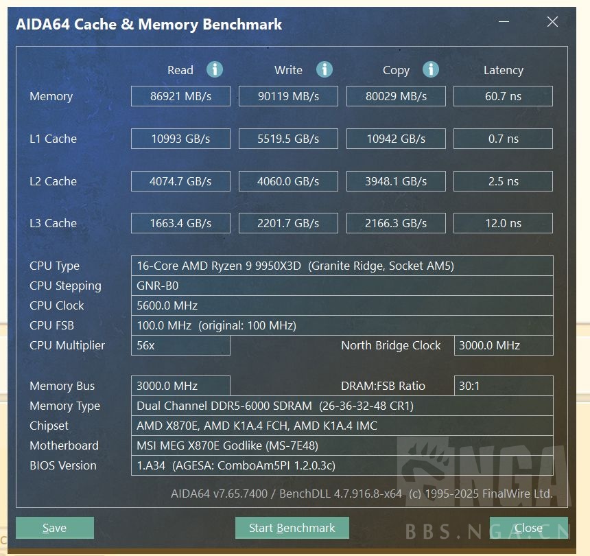 [作业贴] 48G*2 皇家戟6000C28成功抄作业紧参超频6000 C26 NGA玩家社区