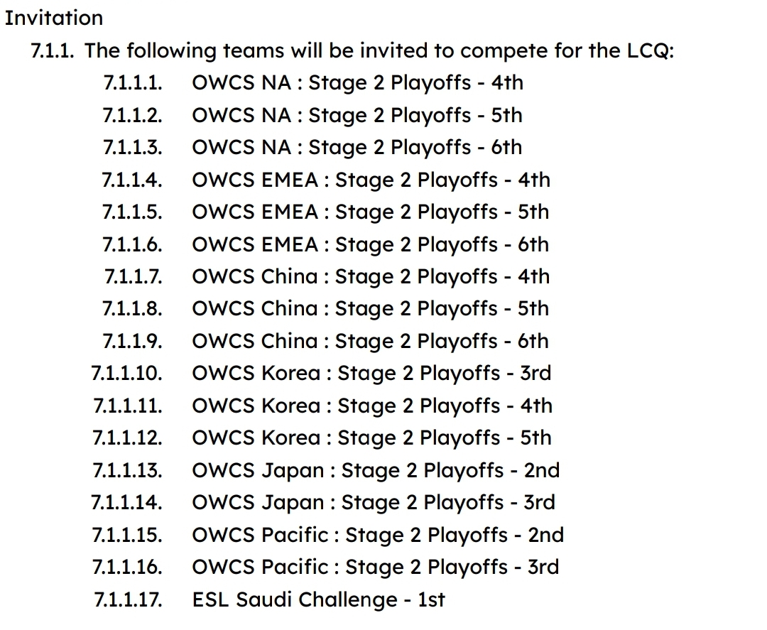 [新闻] EWC电竞世界杯暨OWCS季中赛LCQ赛事细则 NGA玩家社区