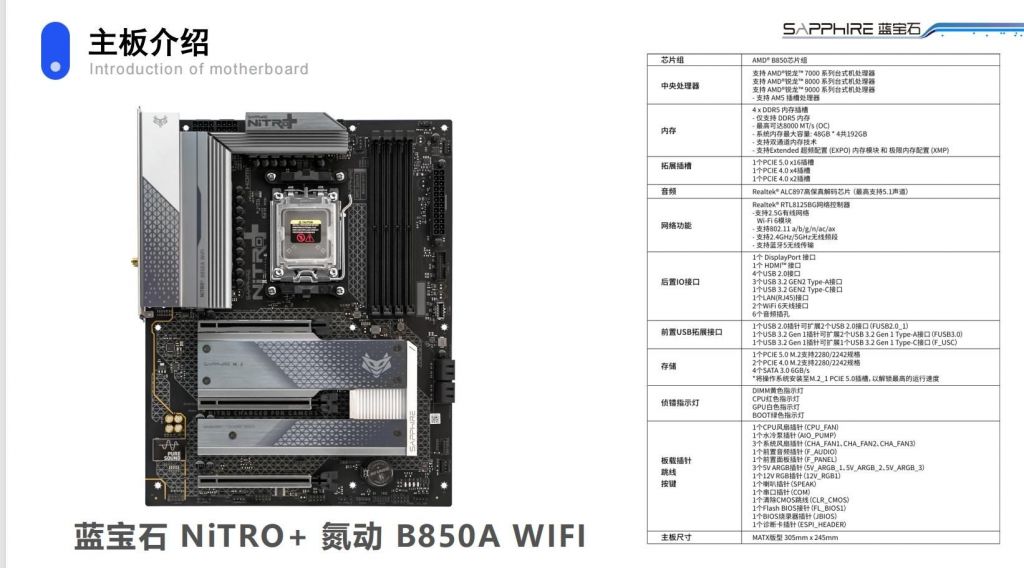 蓝宝石b850大板悄悄上市了 NGA玩家社区