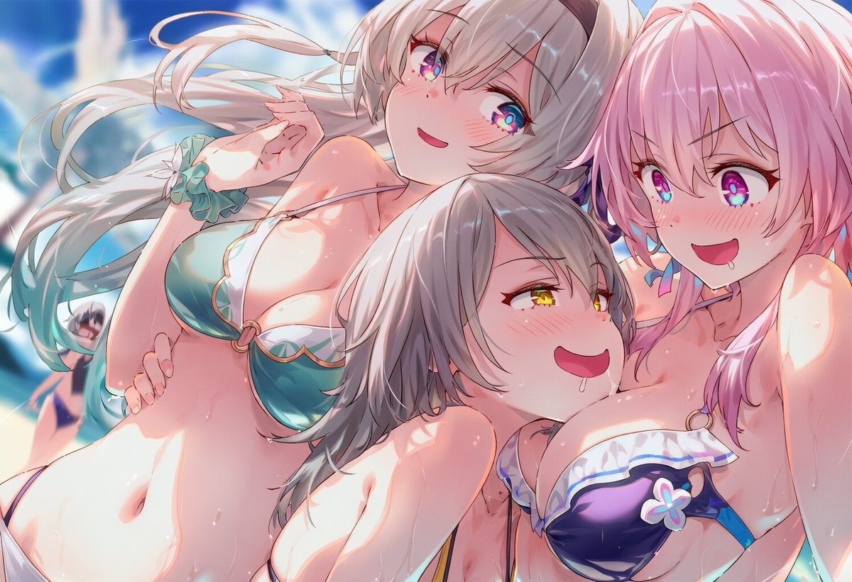 [同人搬运][AI绘画] 开拓者左搂流萤右抱三月七 NGA玩家社区