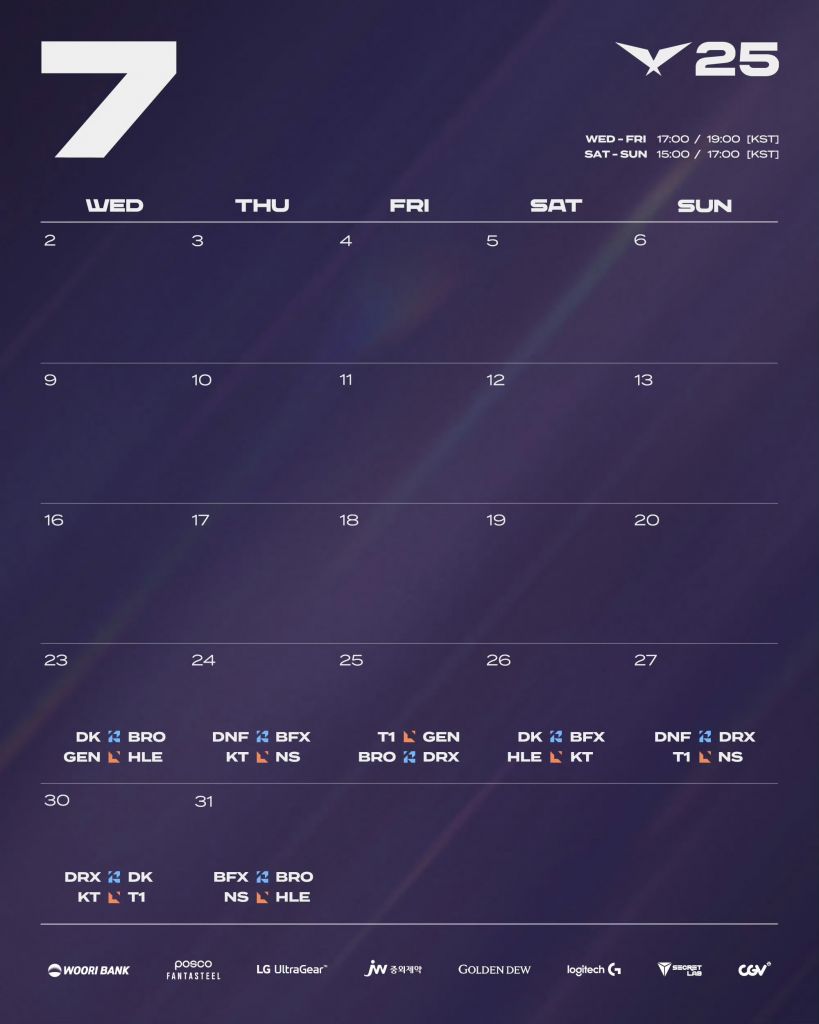 [外赛区赛事]LCK下一赛段赛程公布 7月23日揭幕战GEN vs HLE NGA玩家社区