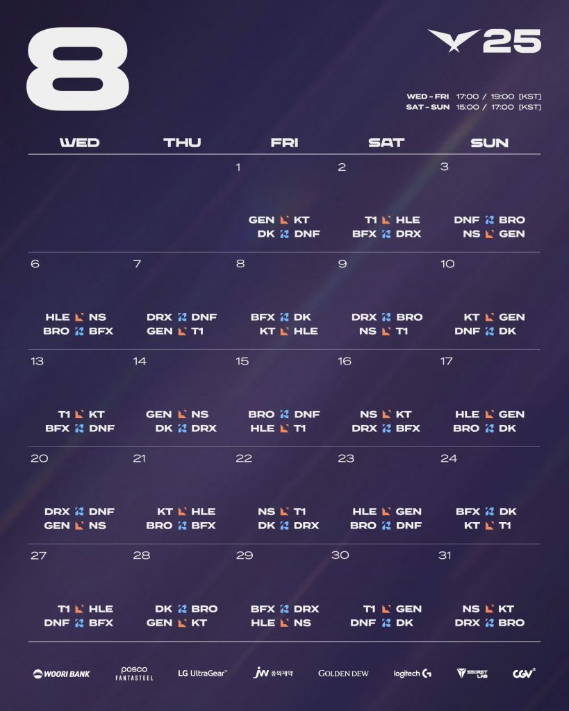 [外赛区赛事]LCK下一赛段赛程公布 7月23日揭幕战GEN vs HLE NGA玩家社区