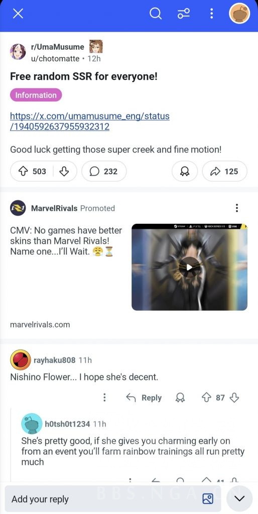 [闲聊杂谈]推荐一下6/26新开放的赛马娘CY官方直营国际服 NGA玩家社区