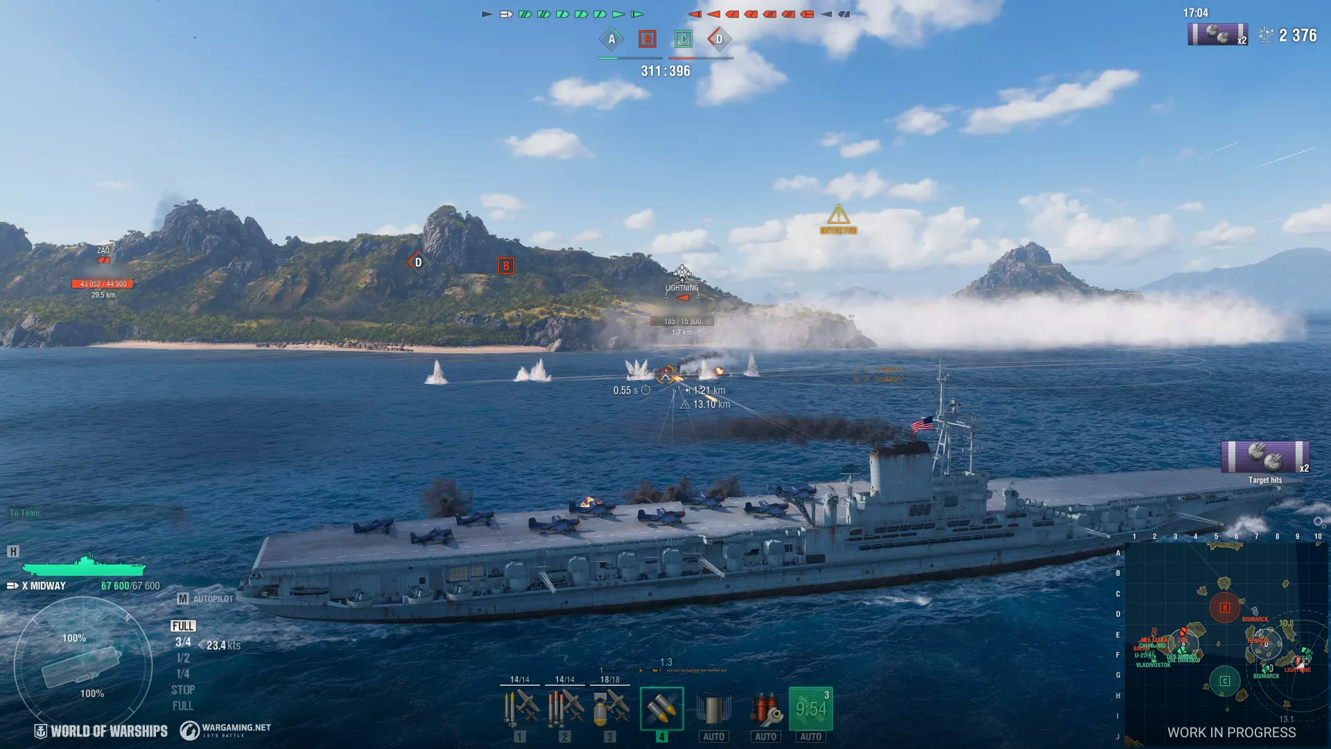 [WG服] [WoWS新闻] 14.7封闭测试——航空母舰改动和生存性提高 NGA玩家社区