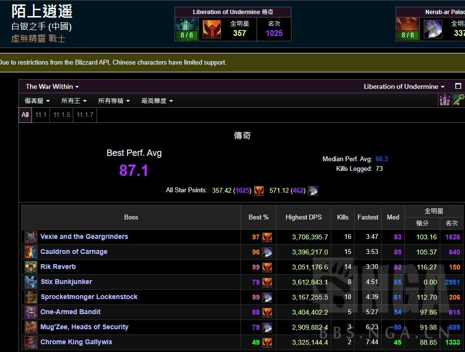 [战士] M8/8DPS战士找个团渡过版本末期(团已找到，谢谢) NGA玩家社区