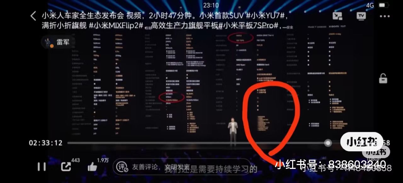 订了yu7的车主们注意下发布会的扬声器和实际到手不一致 NGA玩家社区