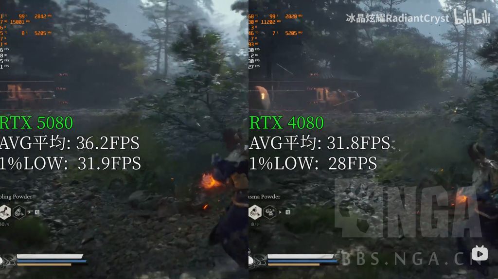 这5080越看越觉得扯淡，很多游戏只比4080强几帧 NGA玩家社区