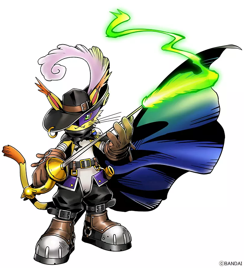 数码兽图鉴新兽收录——长靴喵兽 178