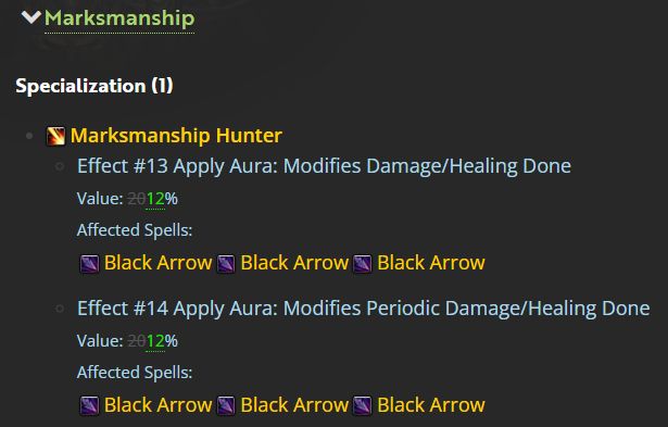 [PTR] 8月1日 蓝帖未列出的职业改动 以及7/31日职业改动的(数据挖掘) 8:00更新 射击猎 黑蚀箭确认减少13.3%伤害 NGA玩家社区