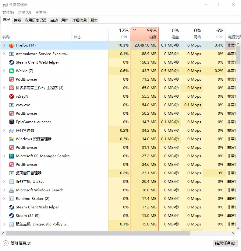 Firefox浏览器 内存占用异常，三分钟就把32G内存全部吃完。该怎么排查？到底是哪里出了问题？ 178