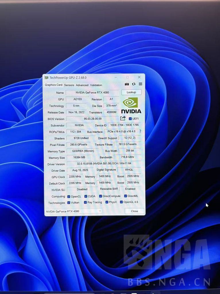 出映众电竞叛客4080 NGA玩家社区