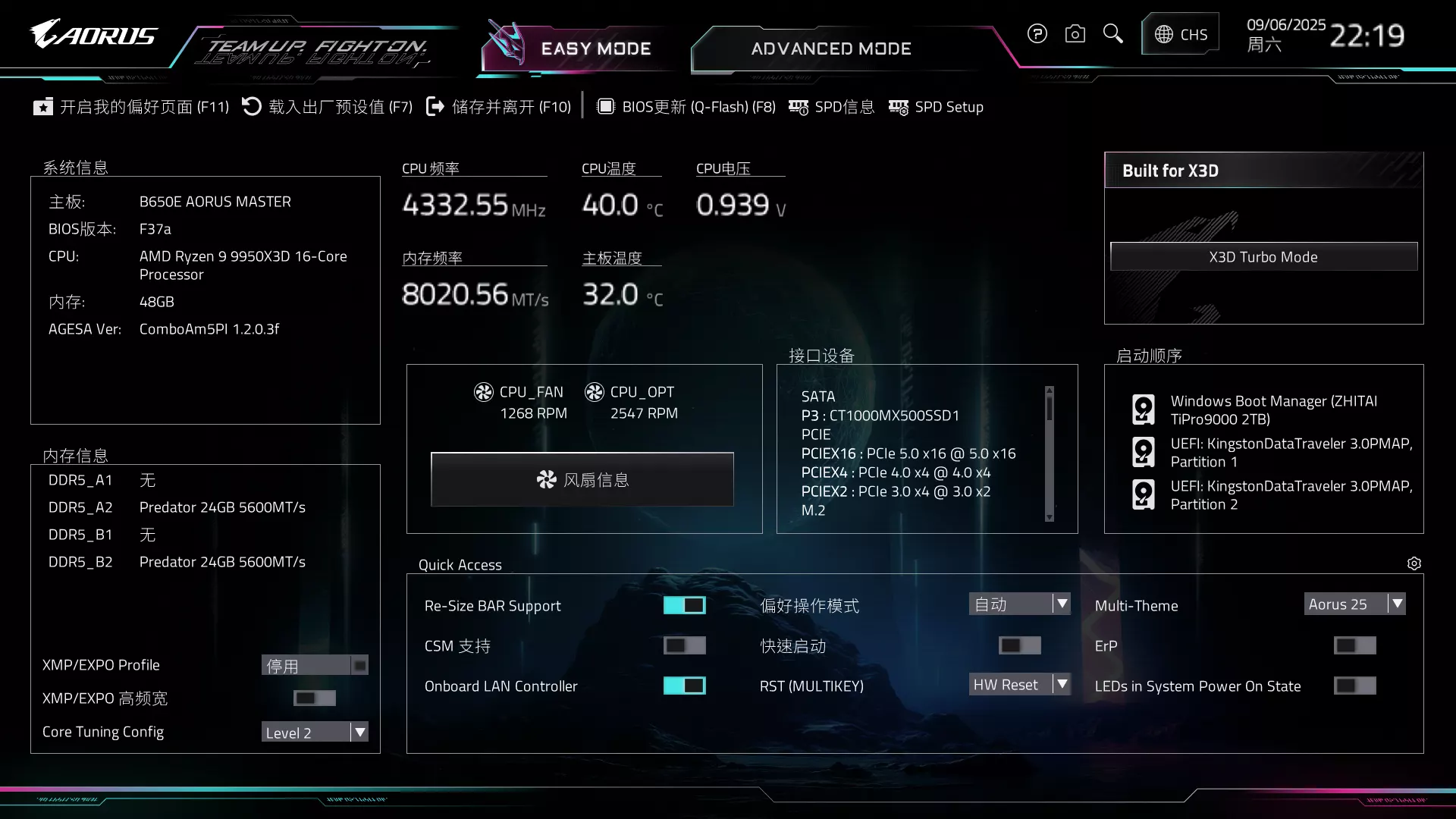技嘉B650这个AGESA 1.2.0.3f的BIOS开始用的新主题好像还蛮好看的 NGA玩家社区