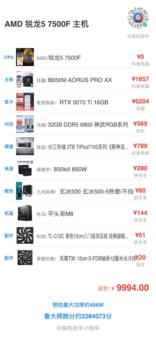 双十一9k预算打算配5070ti整机，求作业！！ NGA玩家社区