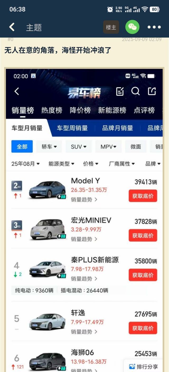 八月份销量出来 m8销量居然压小米su7一头 NGA玩家社区