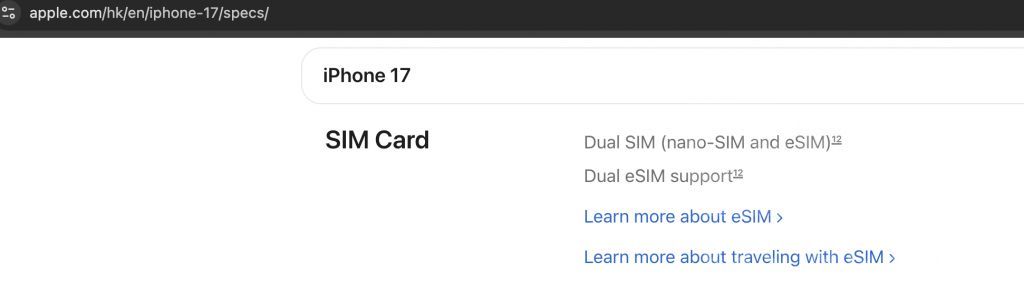[不懂就问] 关于港版iPhone17的sim卡 NGA玩家社区