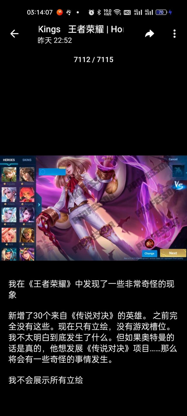 国际服疑嬴政伽楼达一起出，新增30位aov英雄立绘，同步十周年皮肤 NGA玩家社区