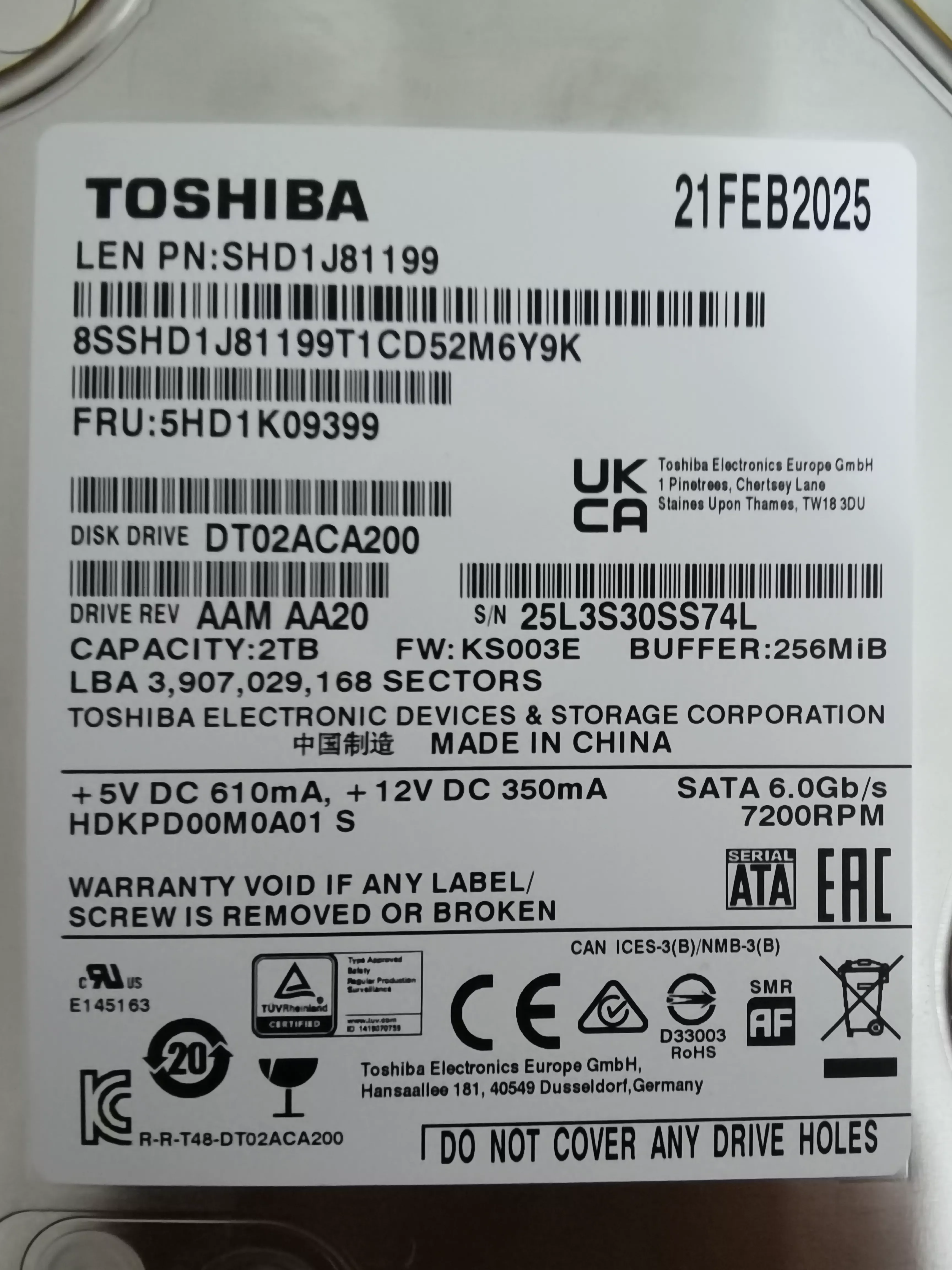 [收]尝试收一块3.5寸2T机械，垂直+满扫全绿即可 178