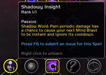 [Alpha] 12.0 Build63967 暗影牧师天赋暗影洞察(Shadowy Insight)和新"巅峰天赋"(Apex ...