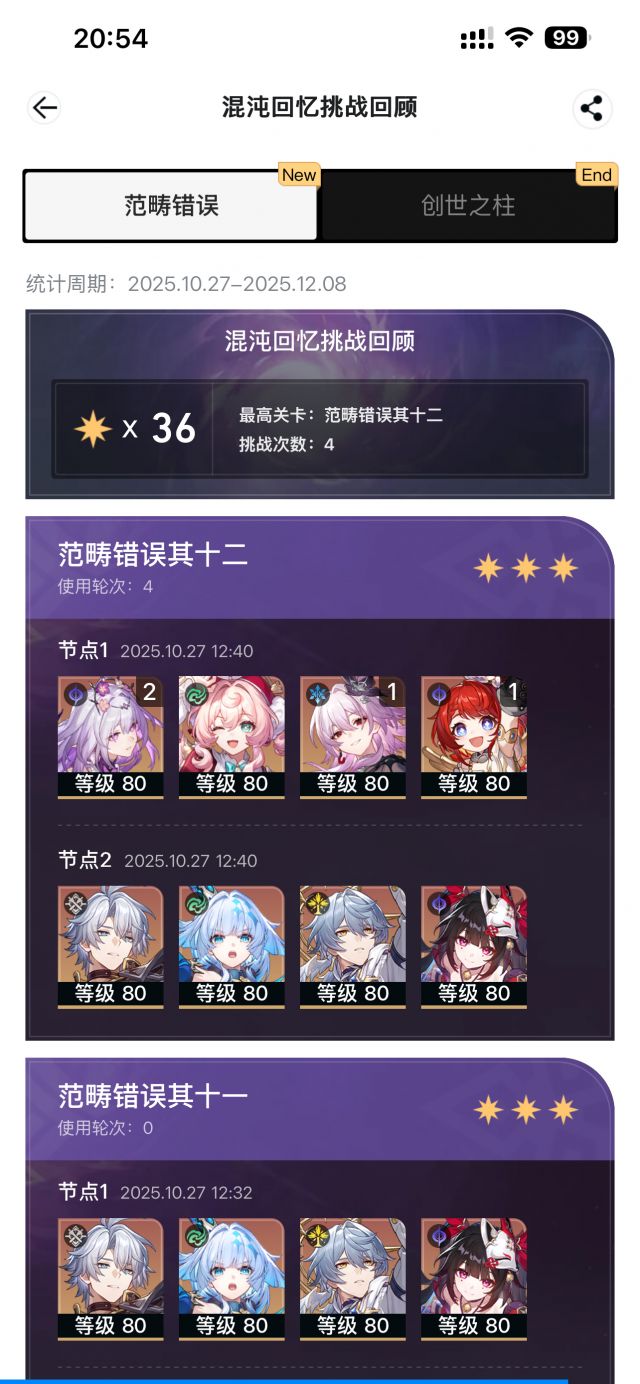 [氵]我的00白厄在混沌回忆中取得了7t的好成绩，你也来试试吧！ NGA玩家社区