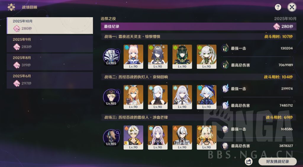 [强度讨论] [危战N5] 最轻松的一期。。。上期火刀凹到崩溃。。。这期连赋光之人的BUFF都没吃一遍过！ NGA玩家社区