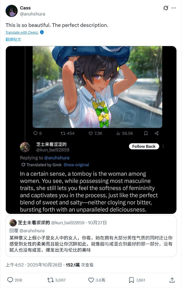 [讨论] grok对国人描述假小子的精准翻译让老外狠狠共情了 NGA玩家社区