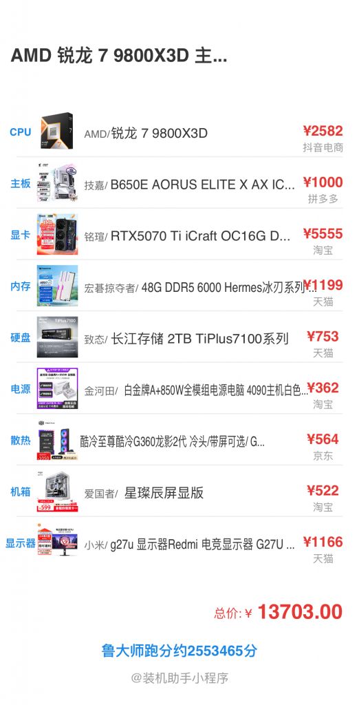 983+b650e冰雕+5070ti+冰刃c28 6000 24×2 NGA玩家社区