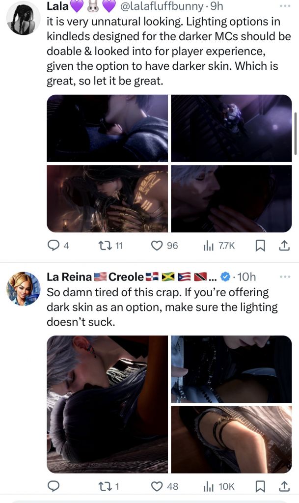 [新瓜]IGN发文批评《恋与深空》黑皮肤角色打光问题 NGA玩家社区