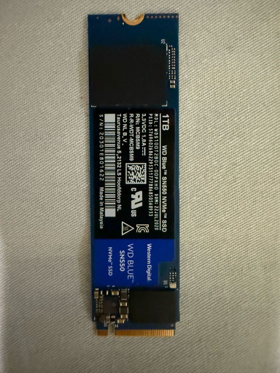 西部数据 m.2固态硬盘 SN550 1T NGA玩家社区