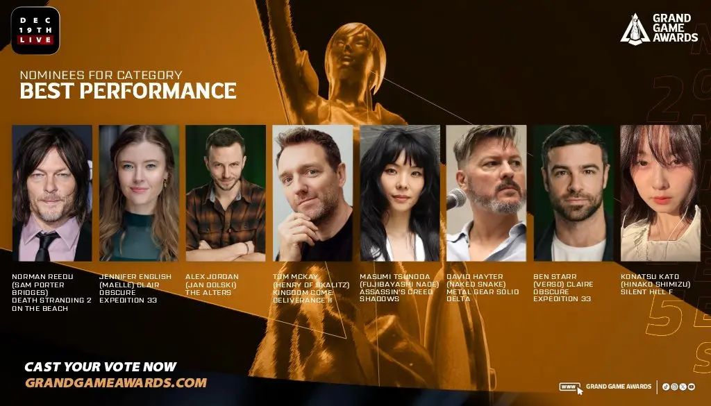 这个最佳表演奖提名是不是吊打tga的？ 178