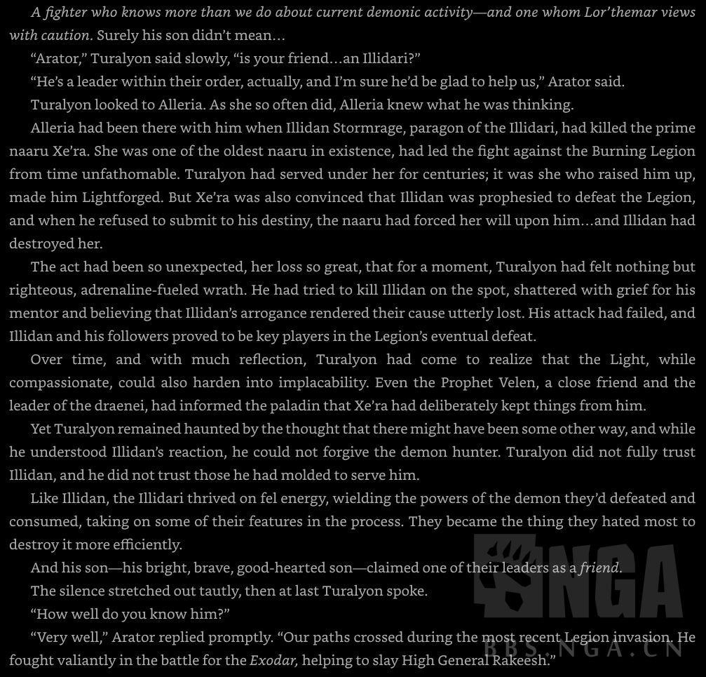 一些新小说《Blood Ties》的剧透(编辑，贴条有完整版) NGA玩家社区