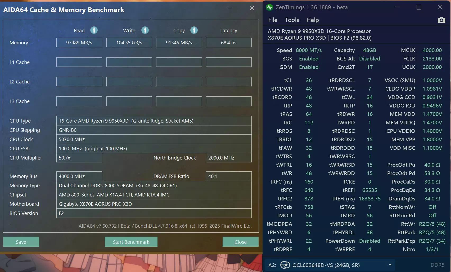 FCLK超频得降SOC电压，以及双CCD的9000系CPU+内存异步高频模式下在不同FCLK频率下的内存性能简单分享 NGA玩家社区